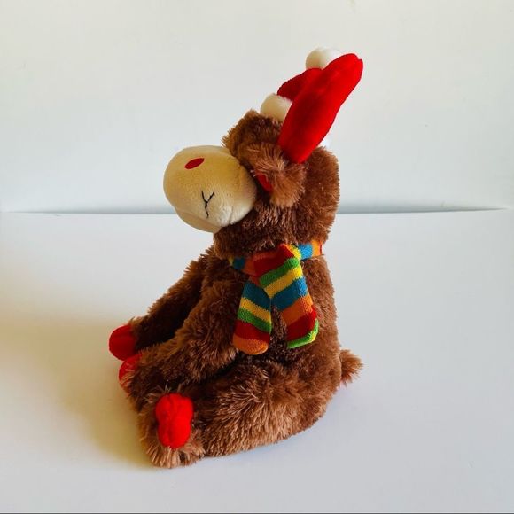 Toys | Sound N Light Animatronic Singing Moose Plush Animated Brown ...